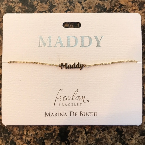 Accessories | Bnwt Maddy Name Bracelet With Gift Box | Poshmark